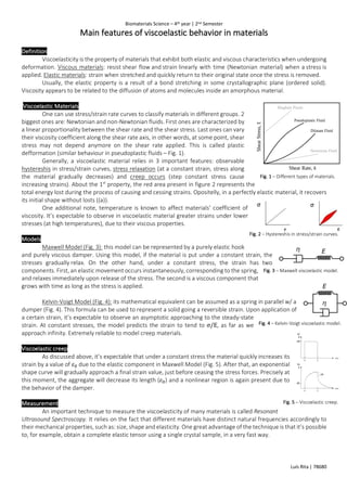 Main Features of Viscoelastic Behavior in Materials | PDF