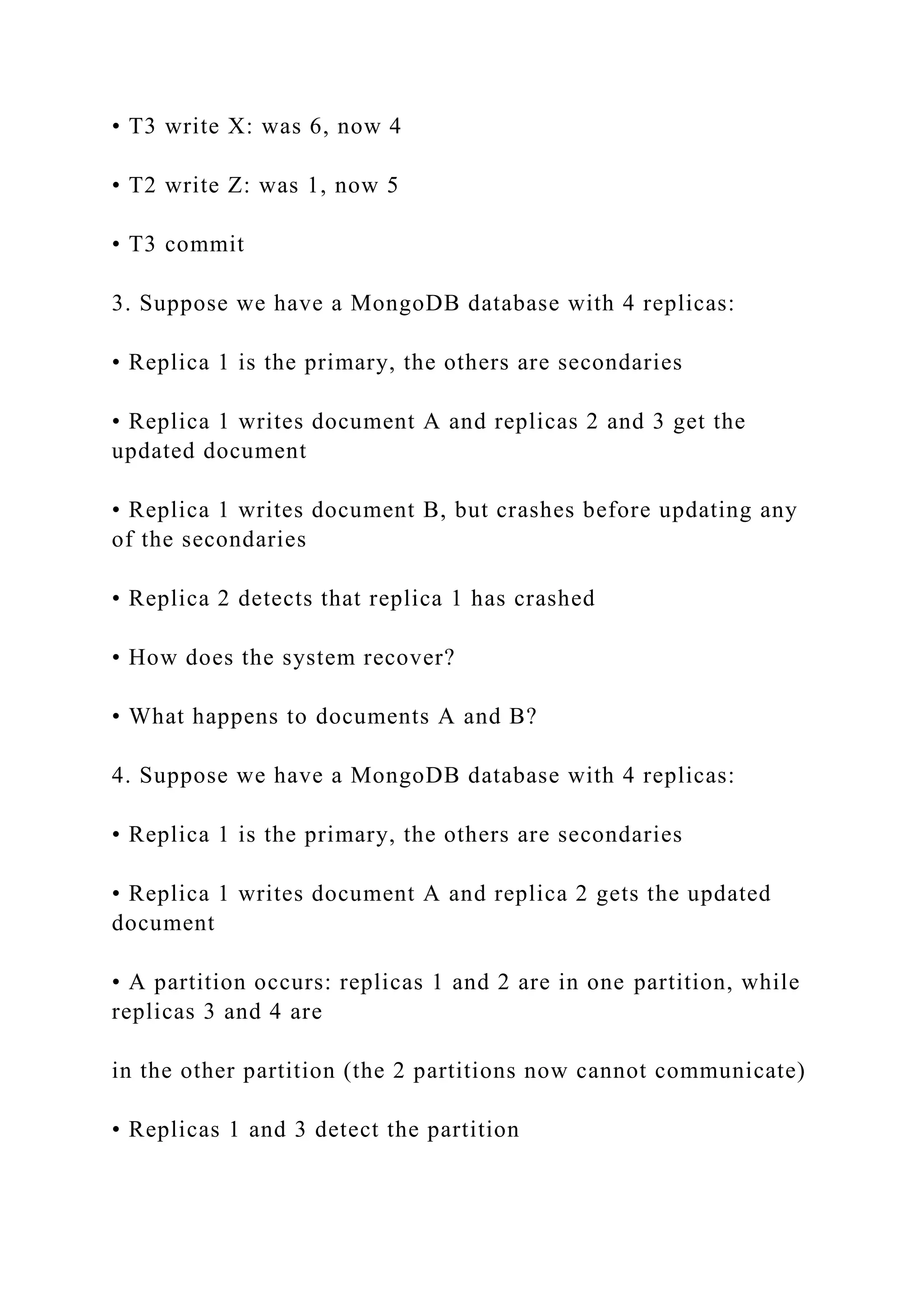 Homework 6 Log Based Recovery Distributed Concurrency Controldocx