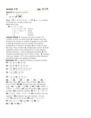 Chapter 1 Homework Answers | DOC