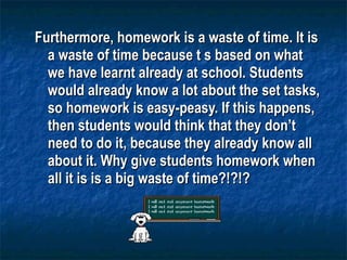 Homework arguement 1. | PPT