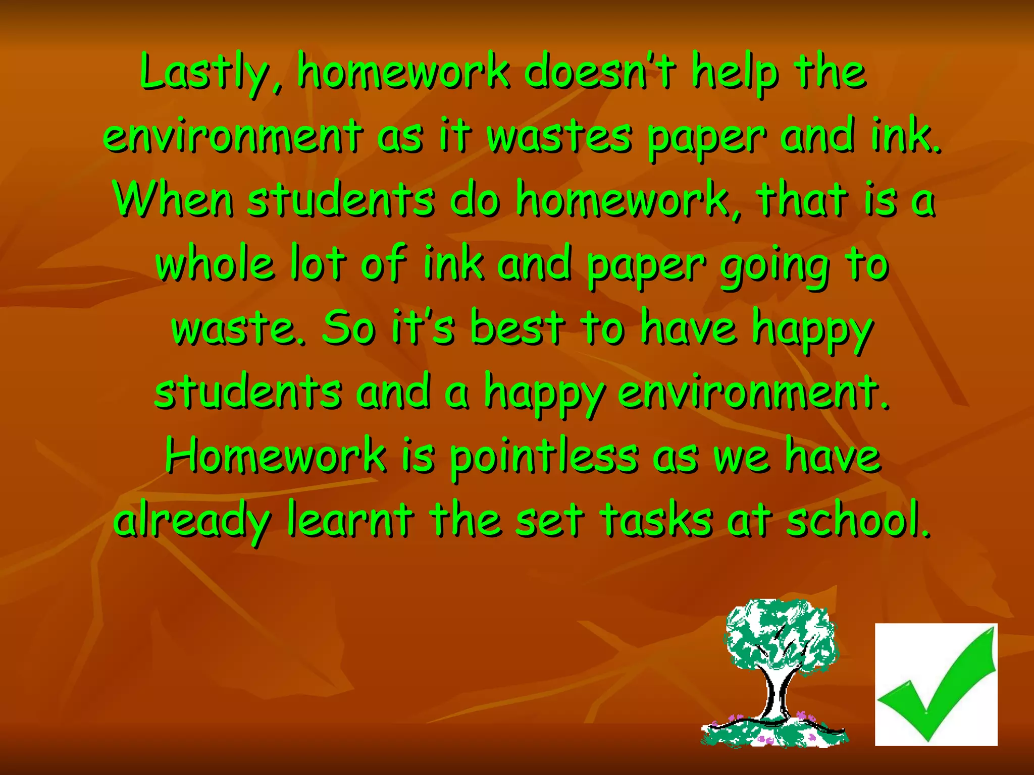 Homework argument.ppt 2 | PPT