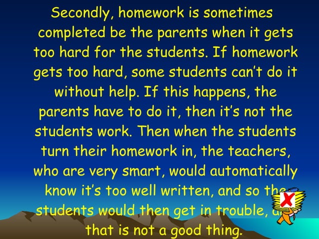 Homework argument.ppt 2 | PPT