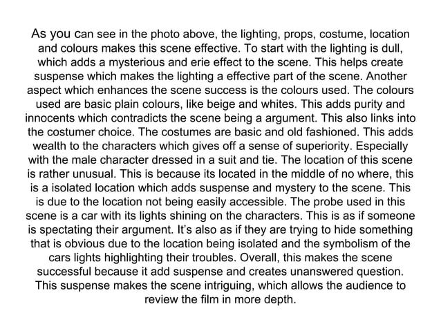 Homework Argument Scene Analyse | PPT