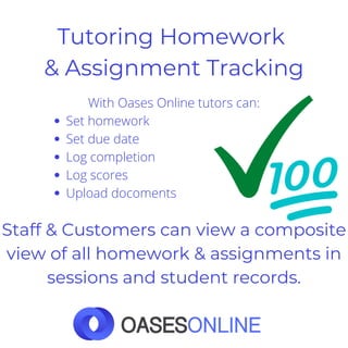 Tutoring Homework & Assignment Tracking | PDF