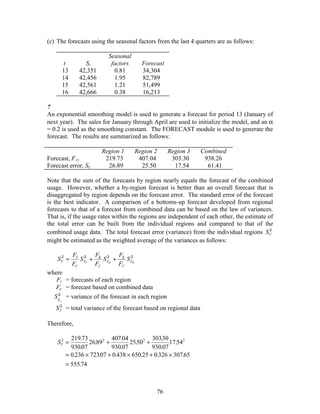 Home Work; Chapter 8; Forecasting Supply Chain Requirements | PDF