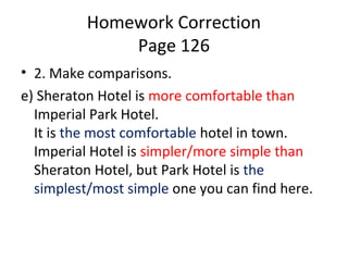Homework correction CAF 1 | PPT