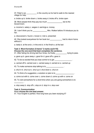 Homework for grade 11 | PDF