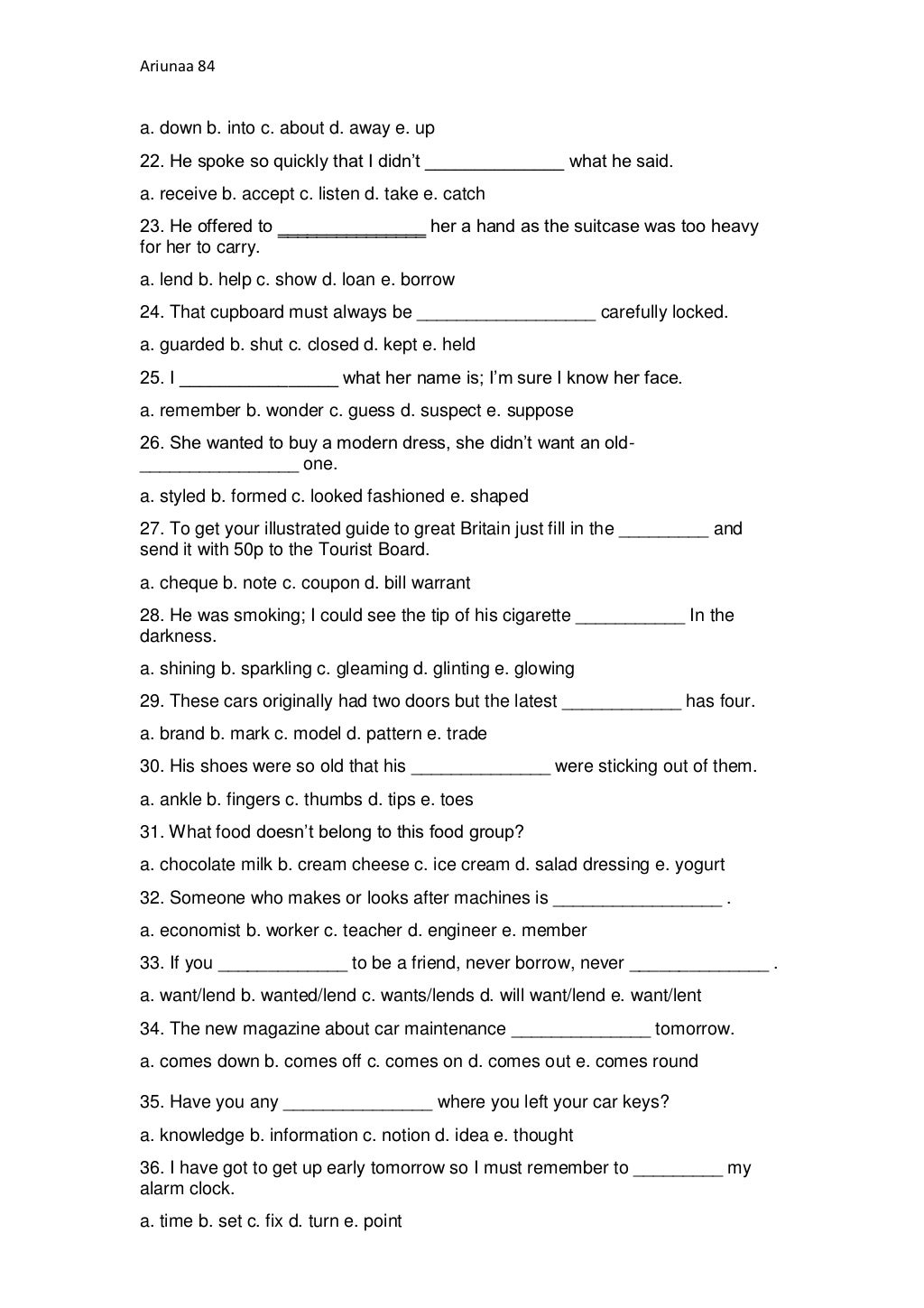 Homework for grade 11