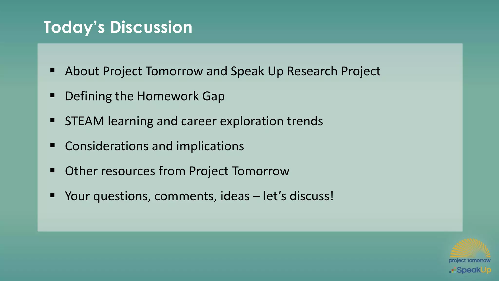 The Impact of the Homework Gap on STEAM Education | PPT