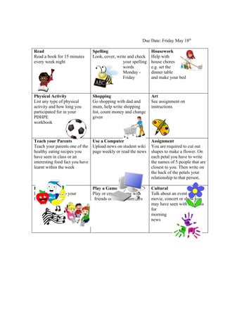 Homework grid | DOC