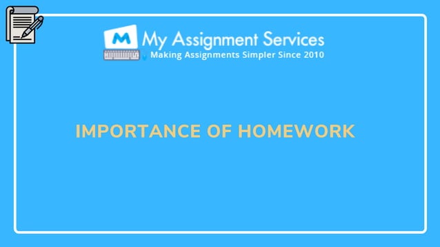 Importance of Homework | PPT