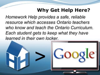 Homework help presentation for parents | PPT