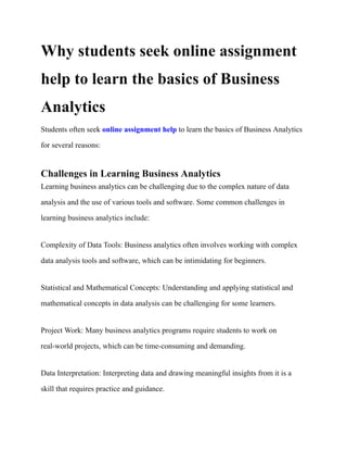 Online Assignment Help | PDF