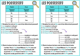 Homework les possessifs classe de 6e.pdf