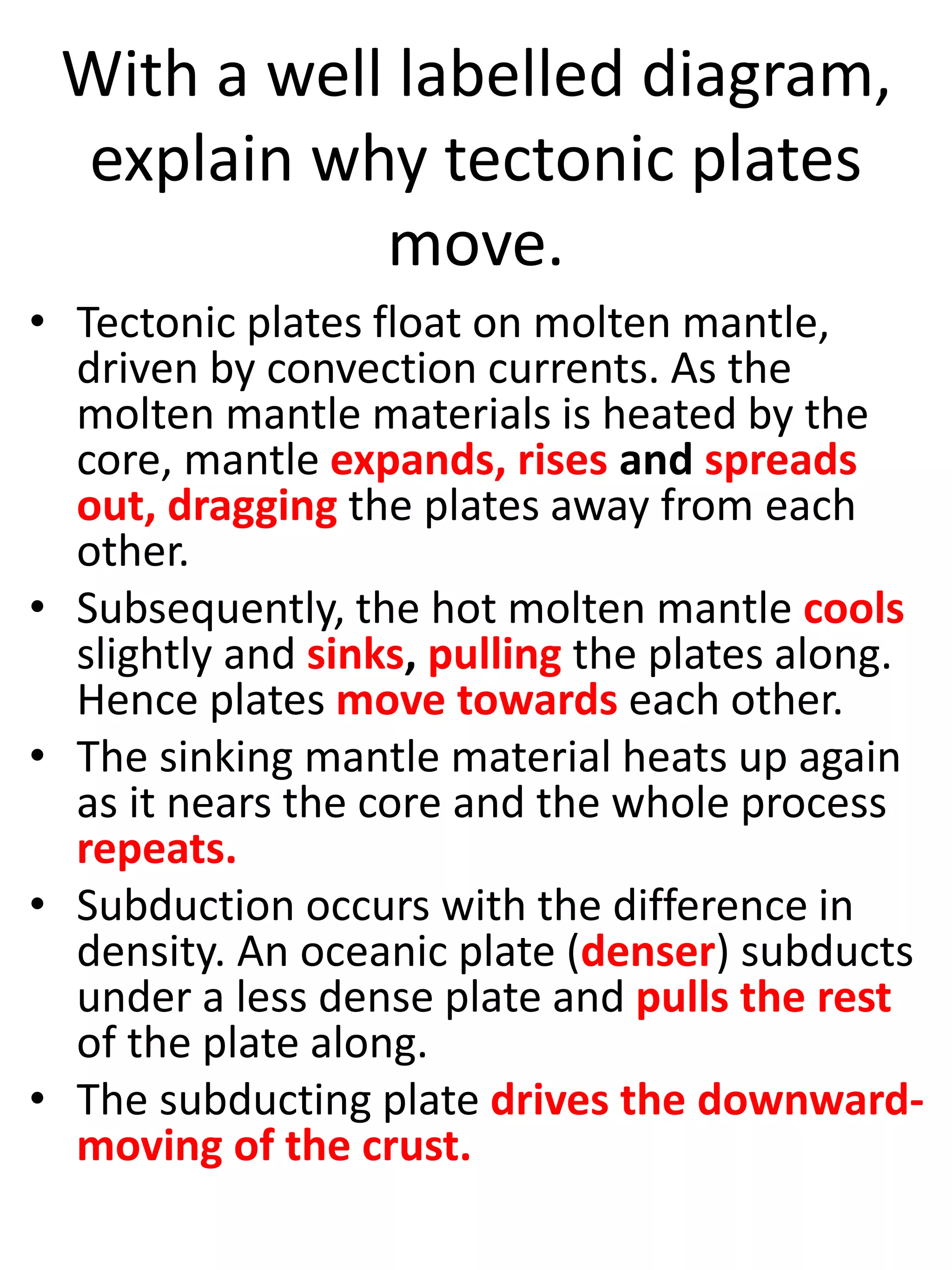 Homework on plate tectonic | PPTX