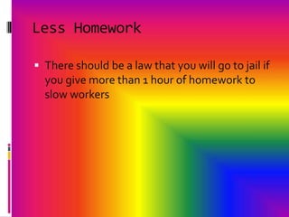 Homework powerpoint | PPTX
