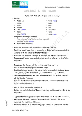 Homeworks 1 THE ISLAM | PDF