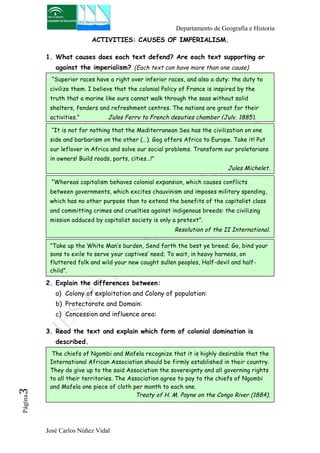 Homeworks 5 Imperialism | PDF