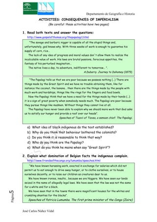 Homeworks 5 Imperialism | PDF