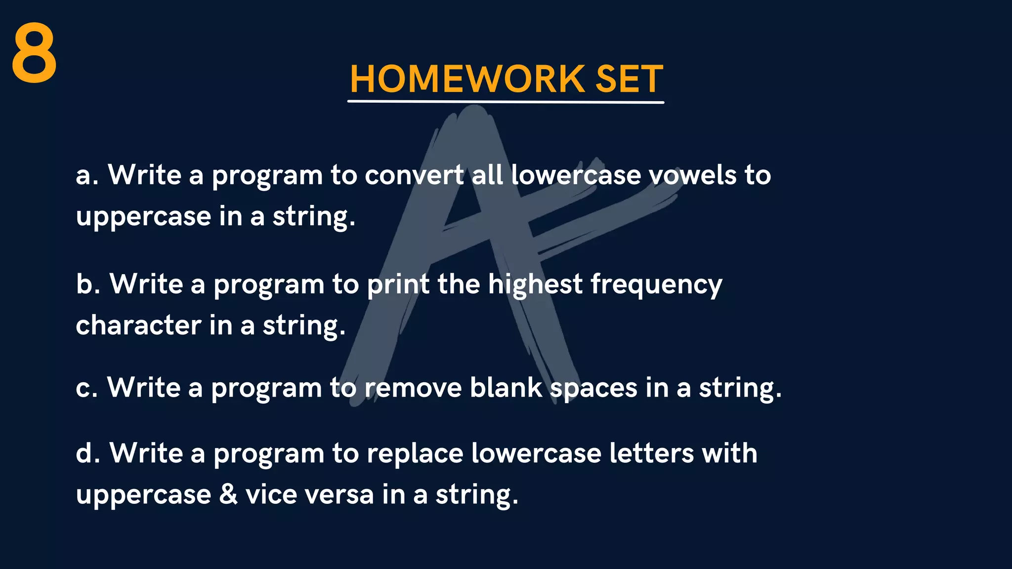 Homework Sets for c programmer | PPT