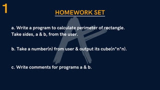 Homework Sets for c programmer | PPT