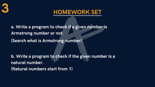 Homework Sets for c programmer | PPT