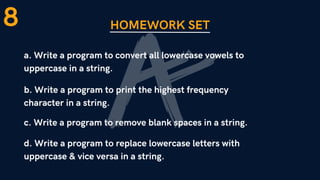Homework Sets for c programmer | PPT