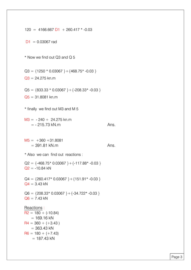 Stiffness matrix method for beam , examples ce525 Stiffness matrix method for beam , examples ce525