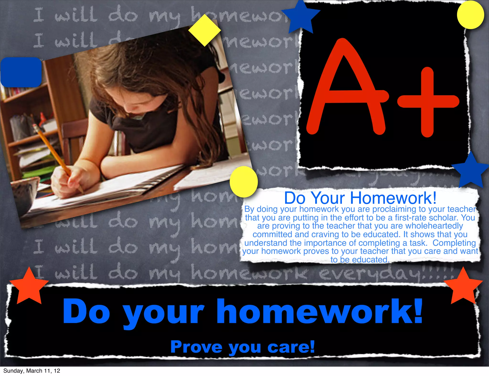 Homework signs | PPT