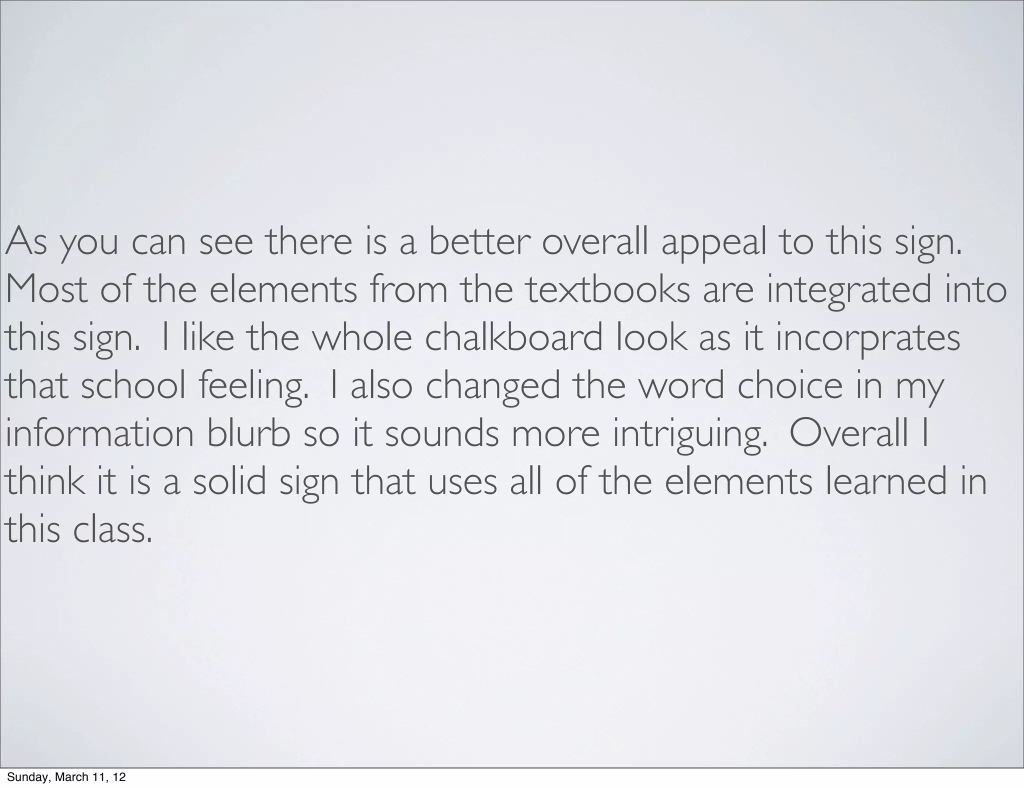 Homework signs | PPT