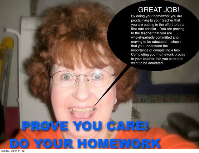 Homework signs | PPT