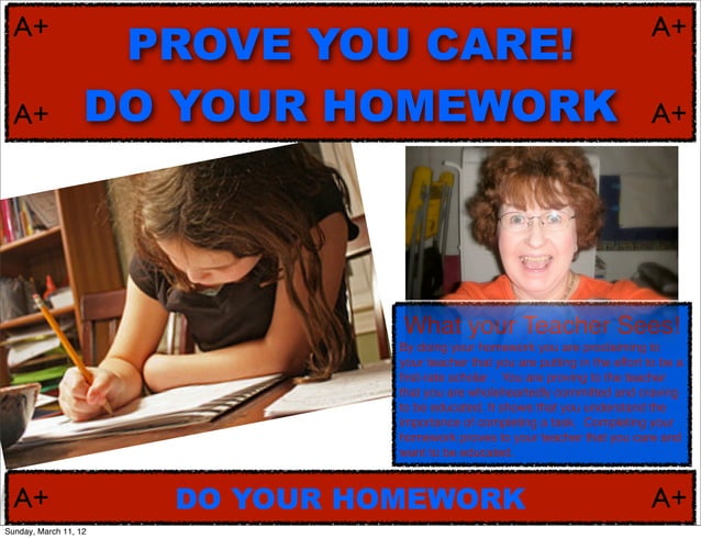 Homework signs | PPT