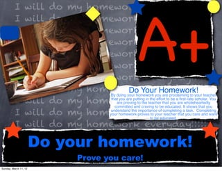 Homework signs | PPT