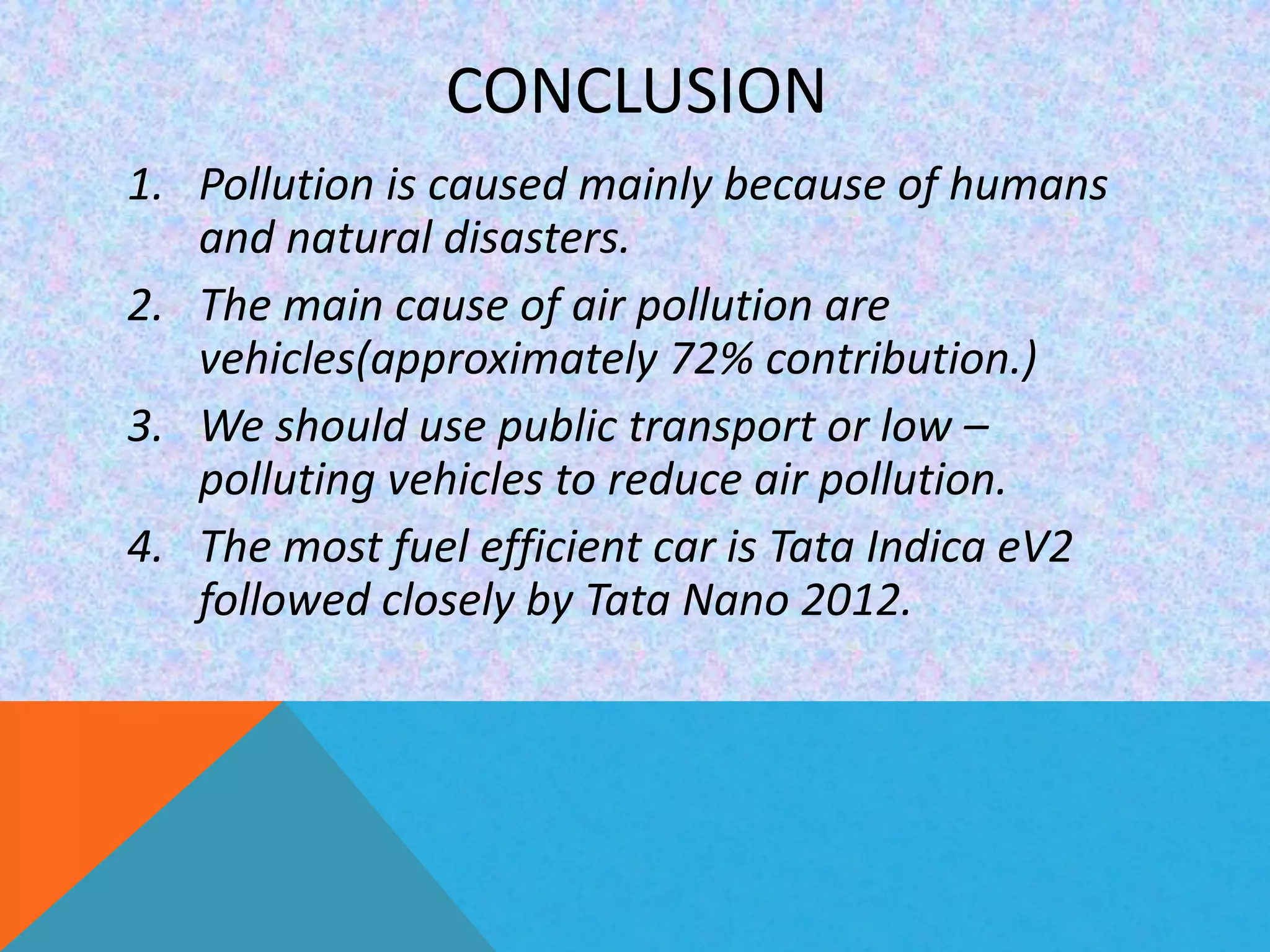 Pollution in india | PPTX