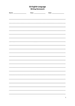 Homework Writing | DOCX