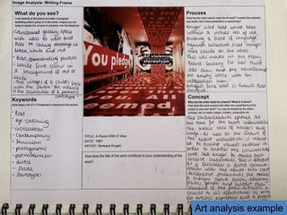 Homework year 10_second artist_research_and_analysis artwork | PPTX