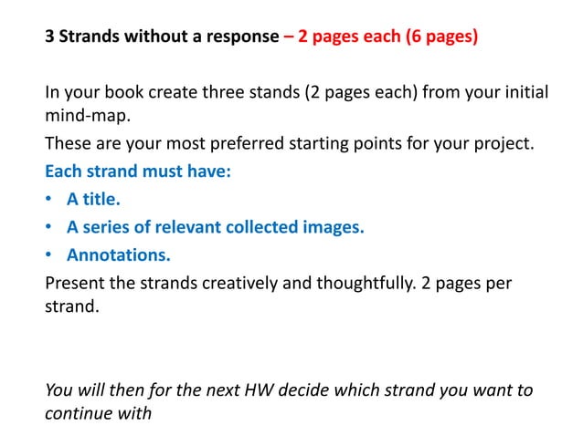 Homework year 10 what are strands | PPT