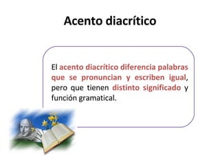 HomóFonos Y Acento Diacritico | PPT