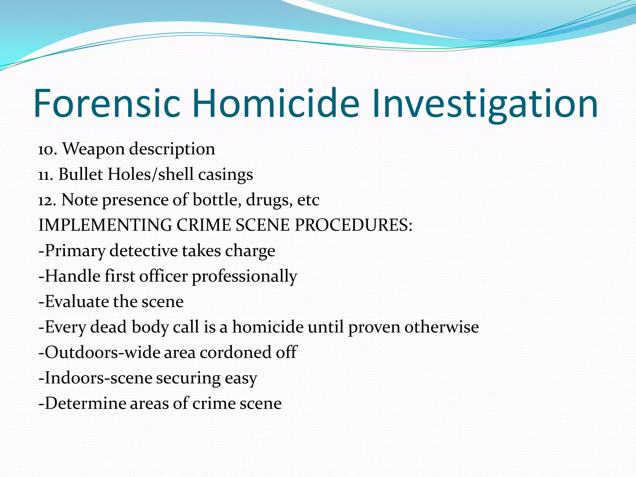 Homicide Chapter 4 | PPTX