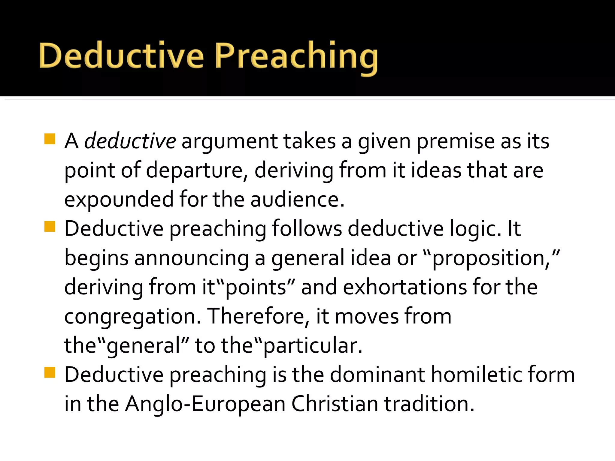 Homiletics: A Basic Glossary | PPT