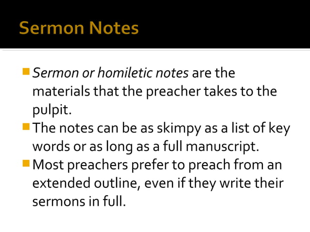 Homiletics: A Basic Glossary | PPT | Christianity | Religion & Spirituality