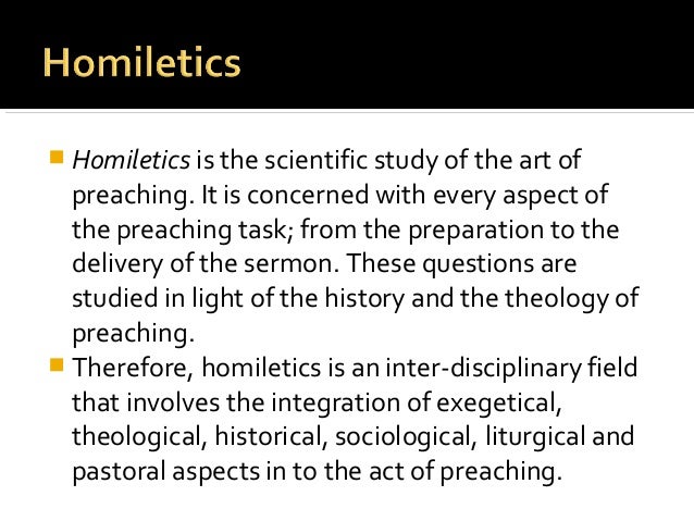 Homiletics: A Basic Glossary