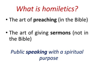 Homiletics Introduction | PPTX