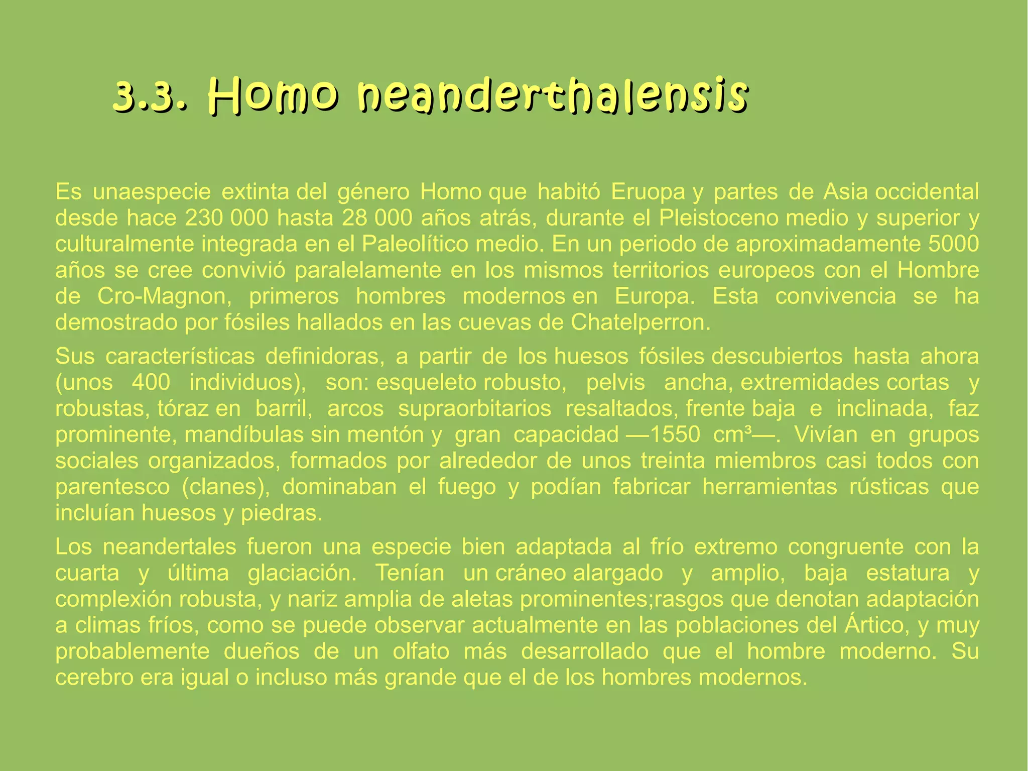 HOMINIDOS (Origen del ser humano) | ODP