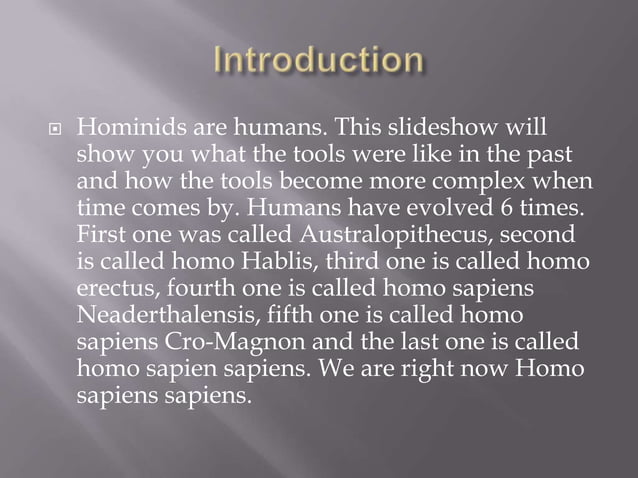 Hominid tools | PPTX | Arms & Ammunition | Sensitive Topics