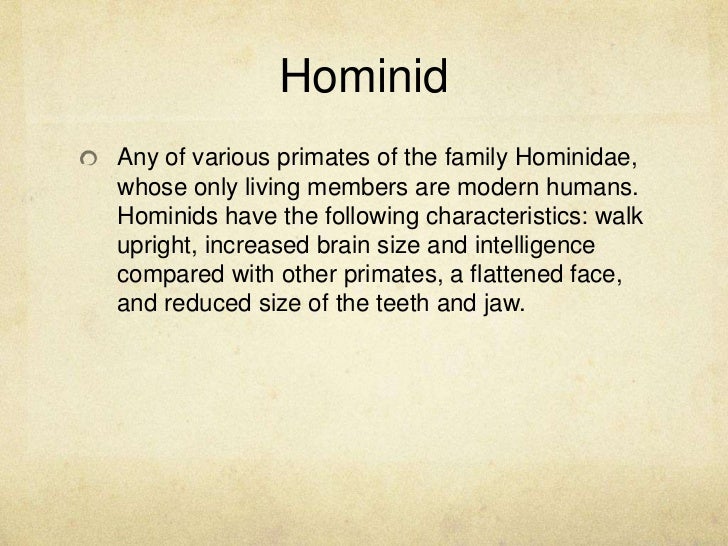 Hominid vocab