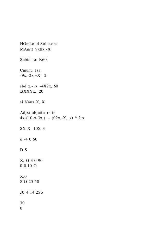 HOmLo 4 Solut.ons MAnitt 9xtlx,-X Subid to K60 Cmun | PDF