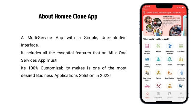 Homme Clone - On Demand Service app like uber | PPT