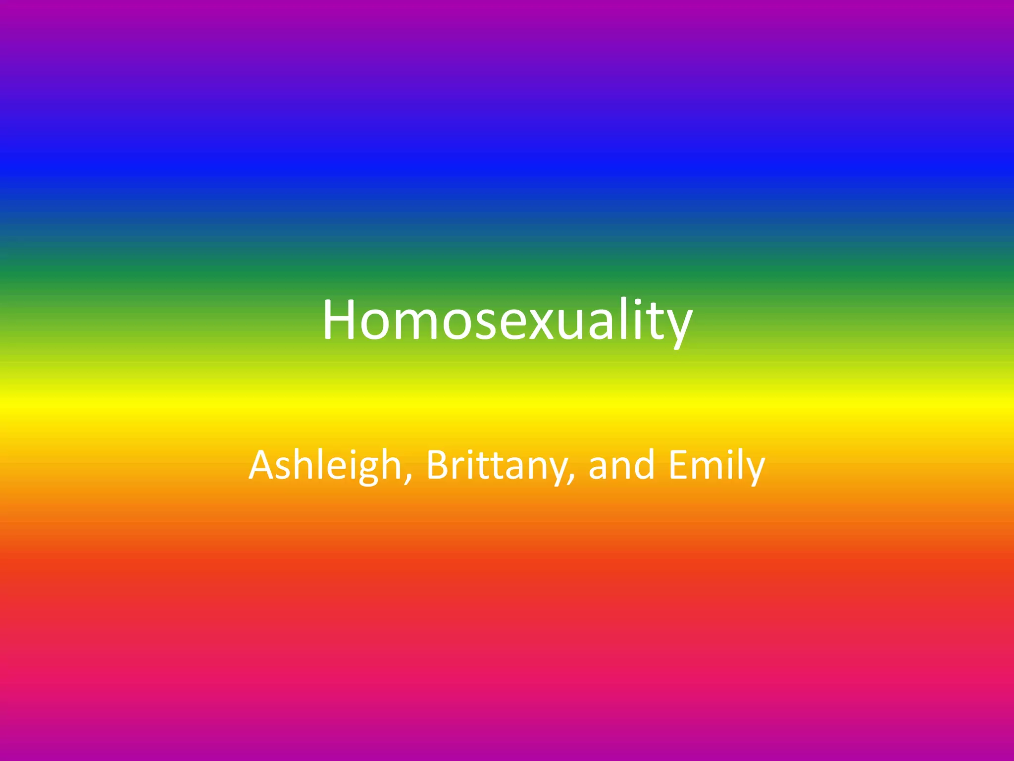 Homosexuality | PPTX