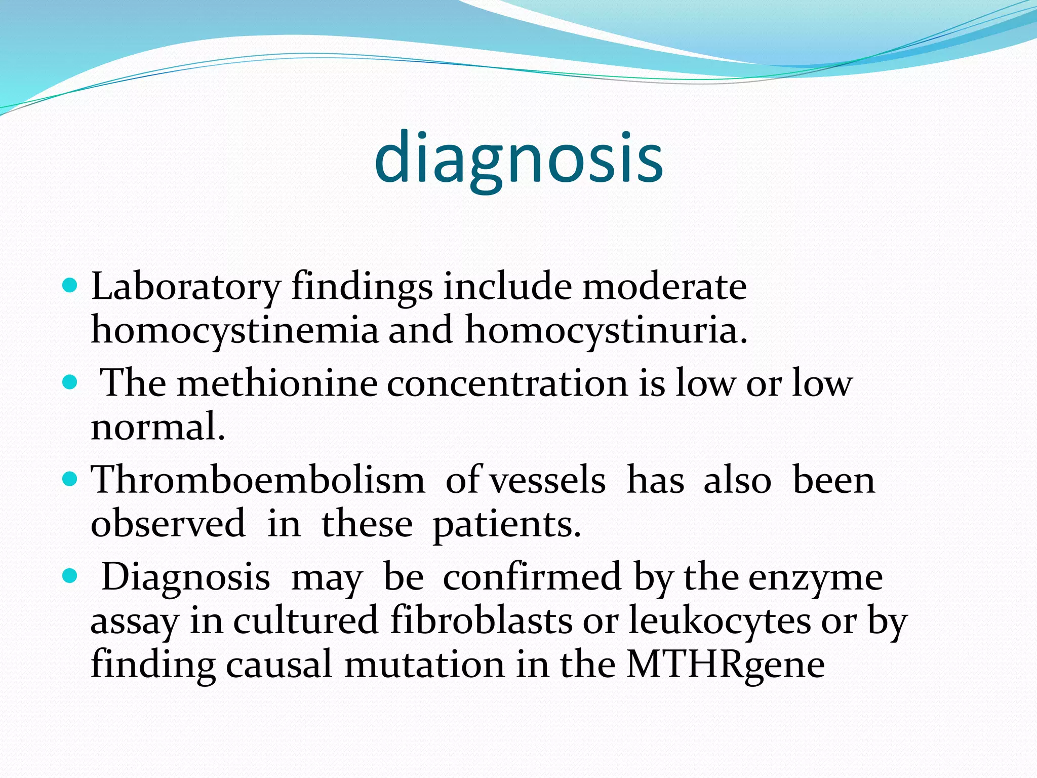 Homocystinuria | PPTX